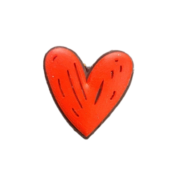 Accessories | New Red Heart Croc Charm | Poshmark